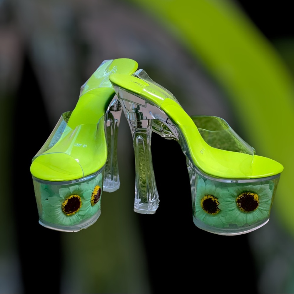 Exclusive Sunflower Platform Heels - Gem